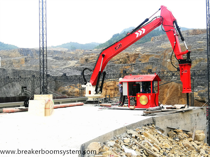 Pedestal Boom Rock Breakers System For Jaw Crusher - Buy Pedestal Rock ...