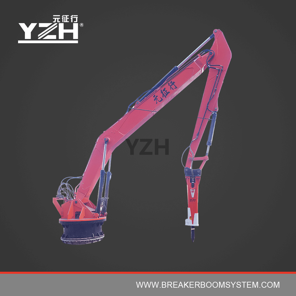 Fixed Pedestal Hydraulic Rock Breaker Boom System - Buy Boom System ...